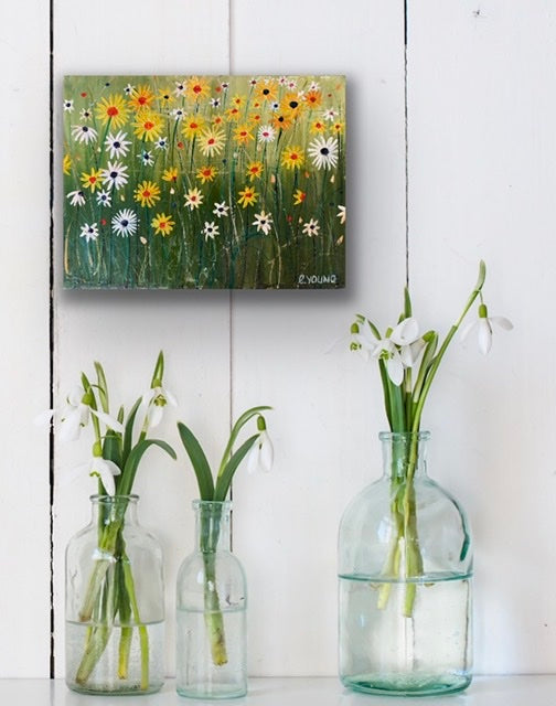 FRESH FLOWERS - SOLD- – Corinne Young's Art